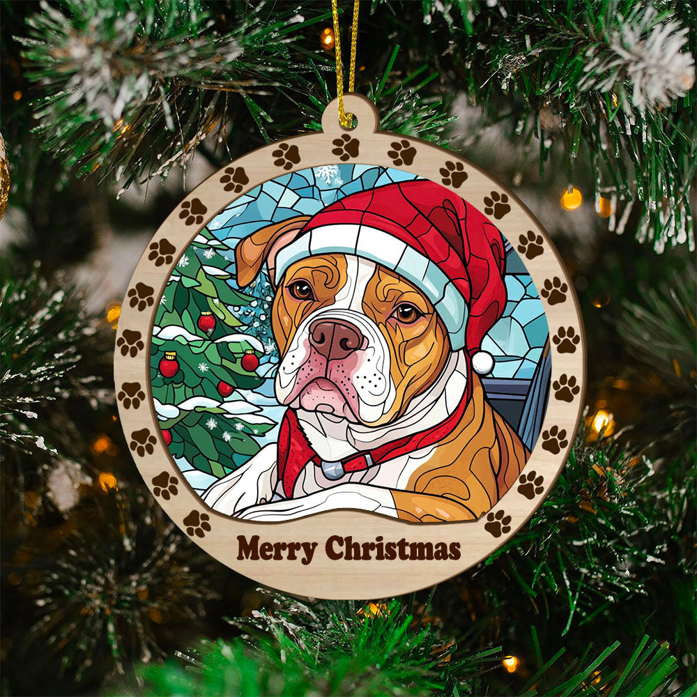 American Staffordshire Terrier Christmas Dog Ornament, American ...