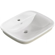 American Standard Aqualyn Drop in Sink with 4-in Faucet Holes in White ...
