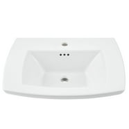 American Standard Aqualyn Drop in Sink with 4-in Faucet Holes in White ...