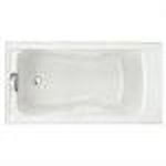 American Standard Salem 60-in x 30-in Right Drain Soaking Tub in White ...