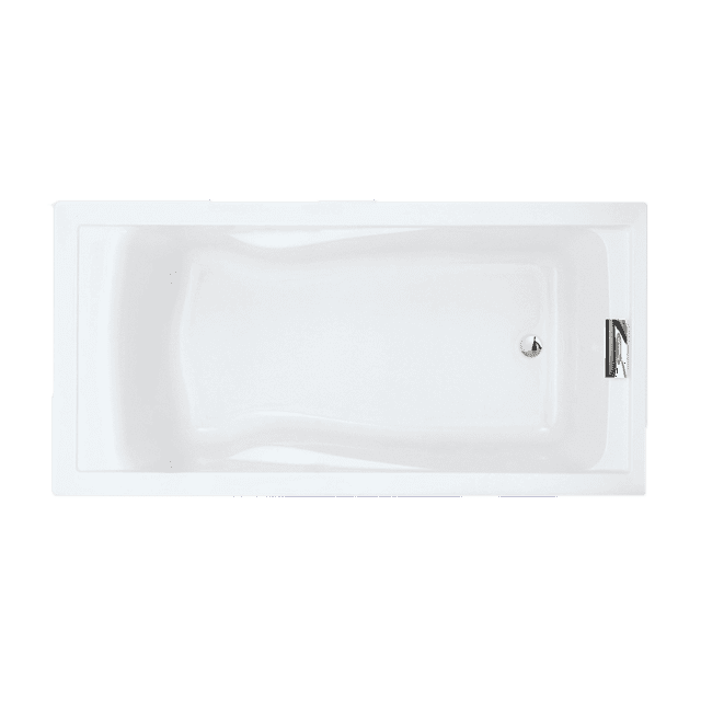 American Standard Evolution 72 in x 36 in Acrylic Reversible Drain Deep ...