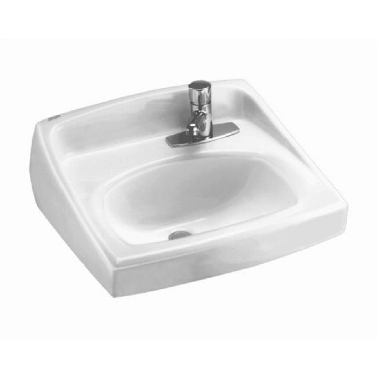American Standard Lucerne Wall Hung Bathroom Sink in White with Single ...