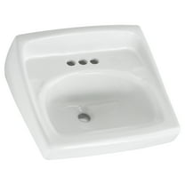 American Standard Lucerne Durable Wall-Mount Bathroom Sink, Vitreous ...