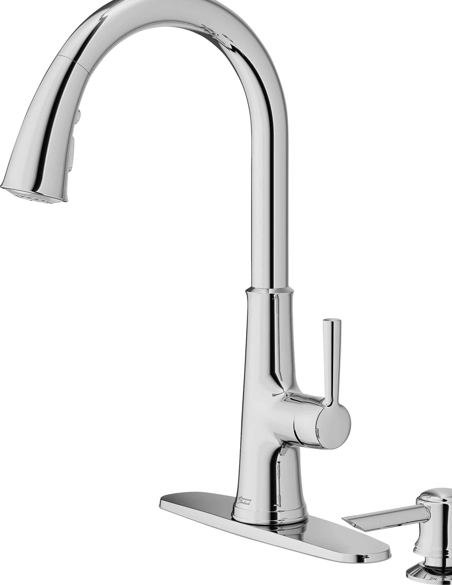 American Standard Maven Single Handle Lever Pull-Down Kitchen Faucet ...