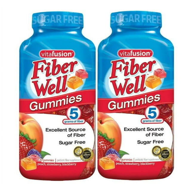 Vitafusion As Fiber Well Gummies, 220 Ct, Pack of 2 - Walmart.com