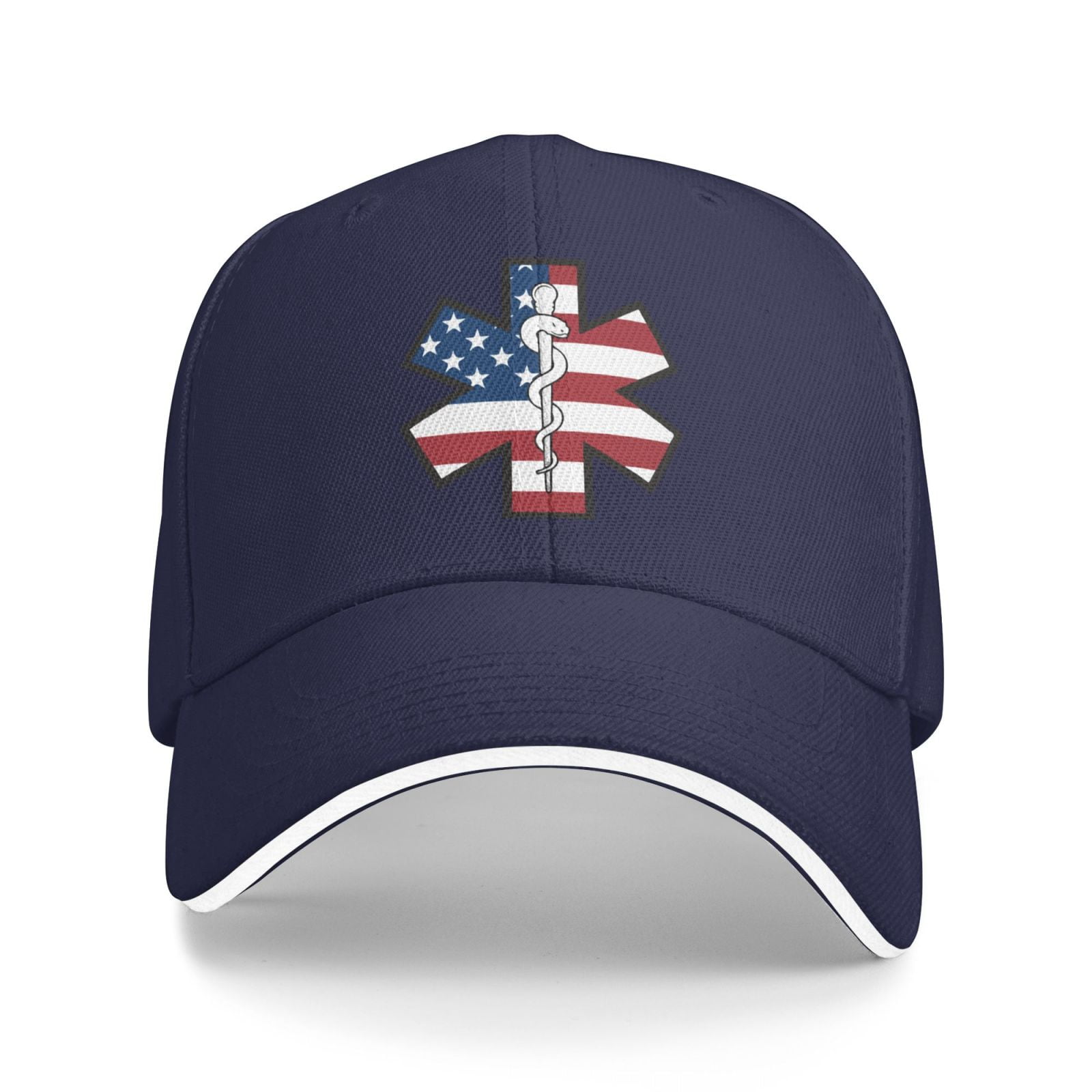 American Star Of Life Usa Flag Unisex Adult Baseball Caps Adjustable ...