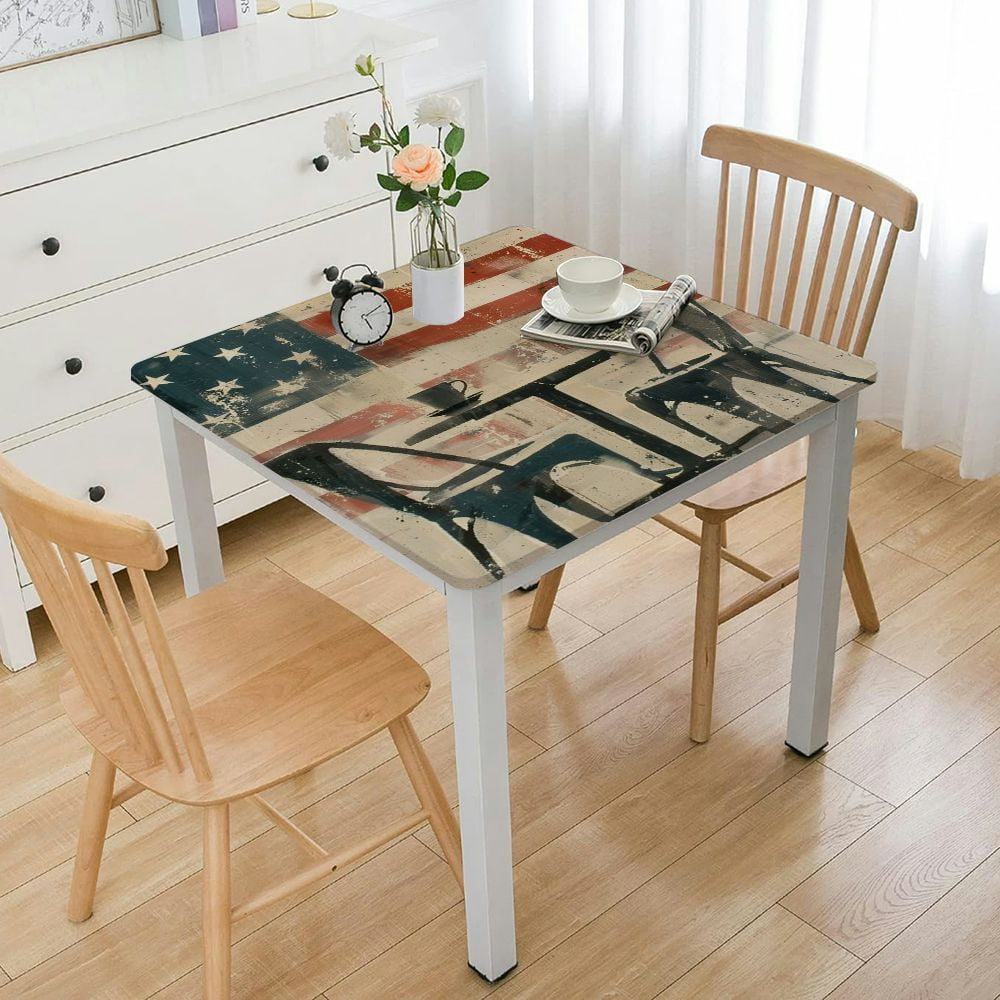 American Stars Chairs Square r Table Cloth Stain and Resistant Table ...