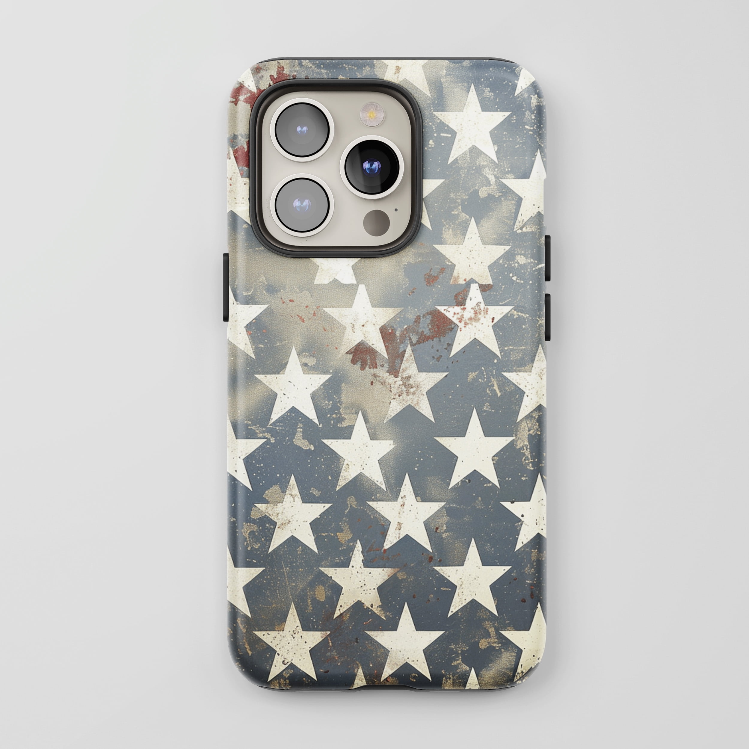 American Stars For All iPhone Series Tough Phone Case Vintage Red White ...