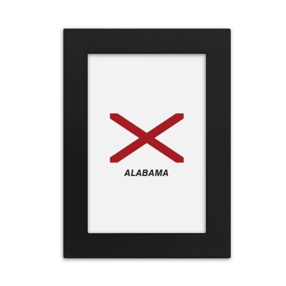 American State Flag Contour Alabama Desktop Photo Frame Picture Display ...
