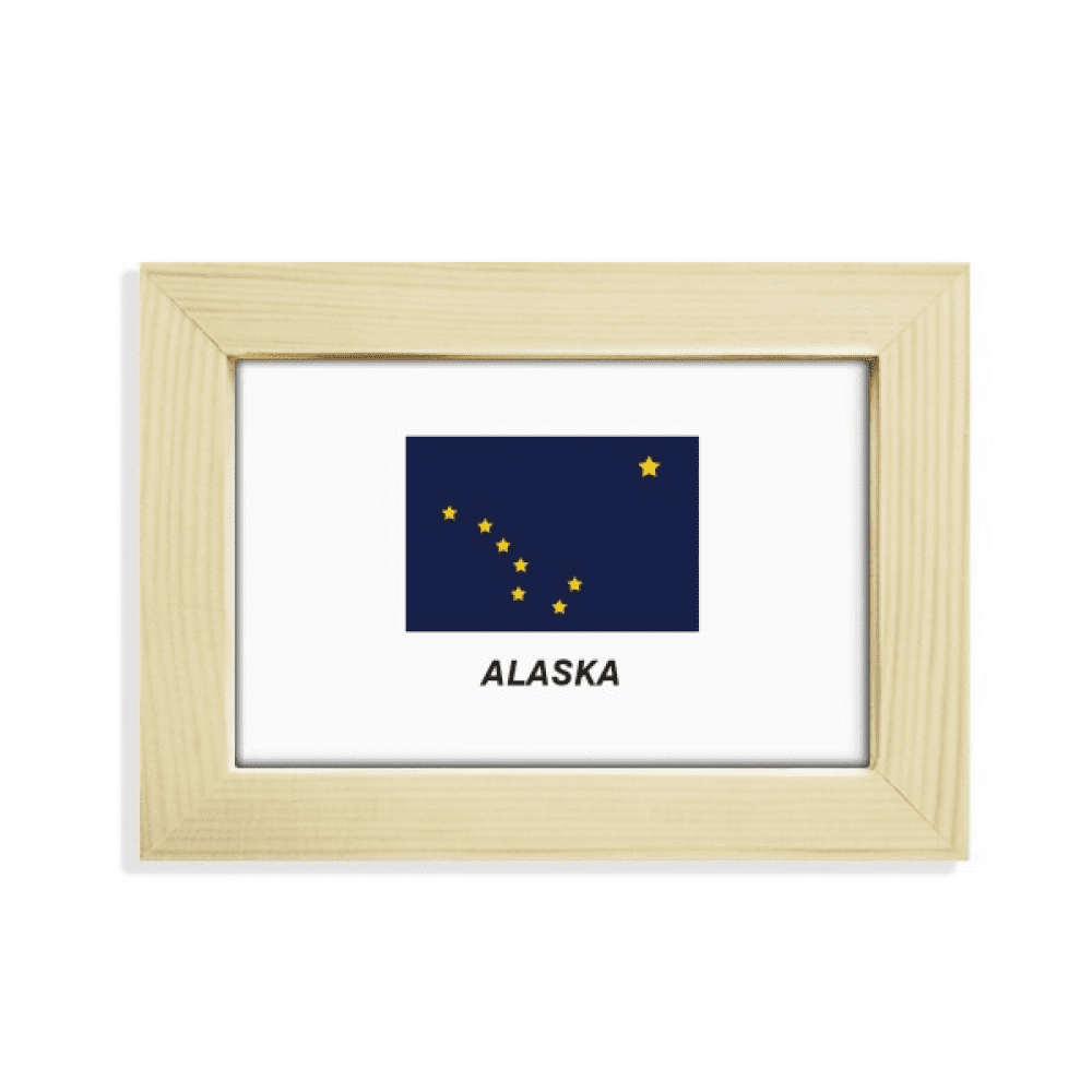 American State Flag Contour Alaska Desktop Decorate Photo Frame Picture ...