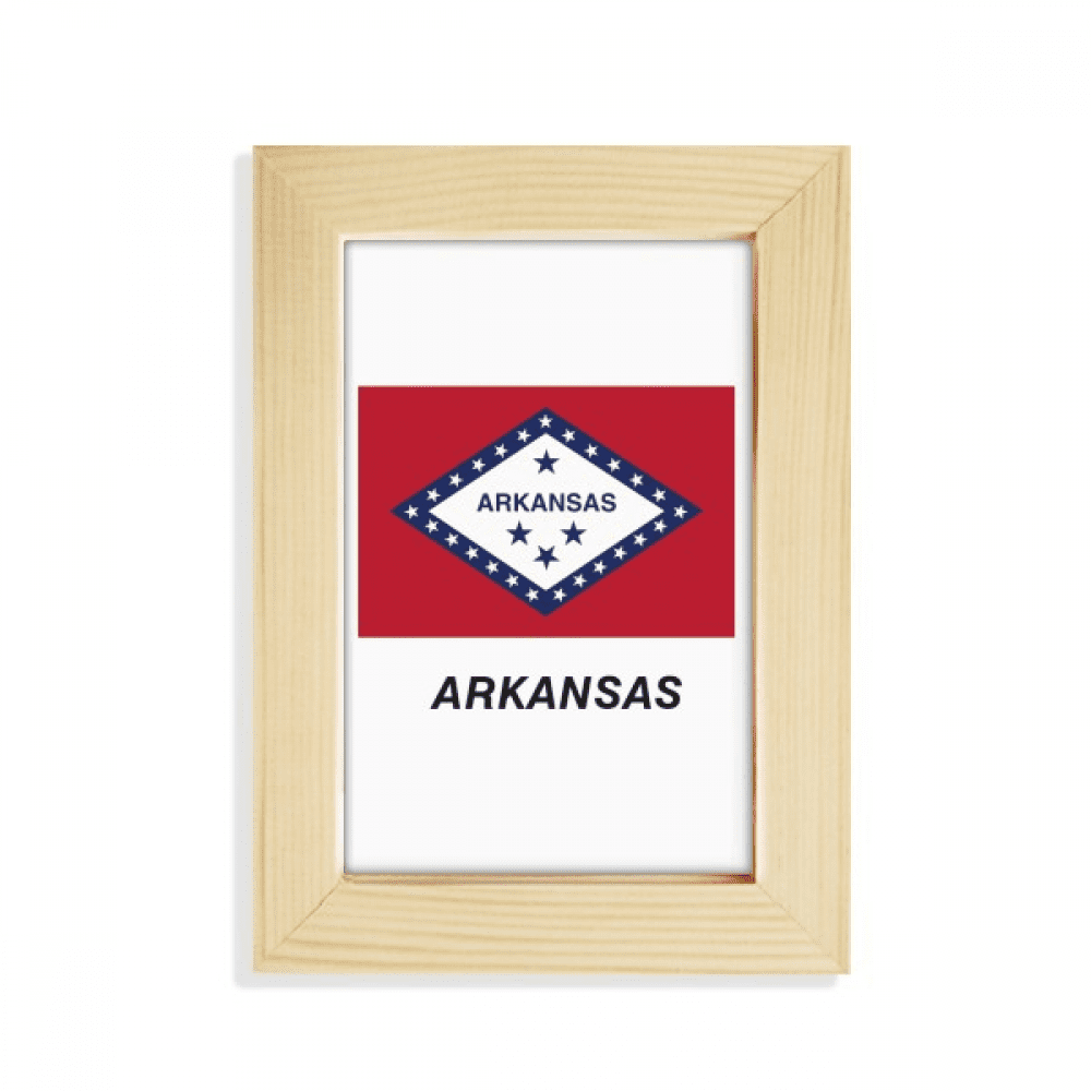 American State Flag Contour Arkansas Desktop Display Photo Frame ...