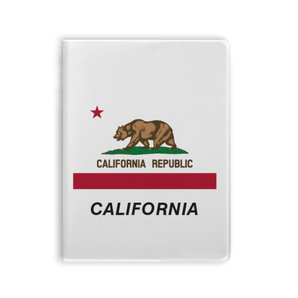 American State Flag Contour California Notebook Gum Cover Diary Soft ...