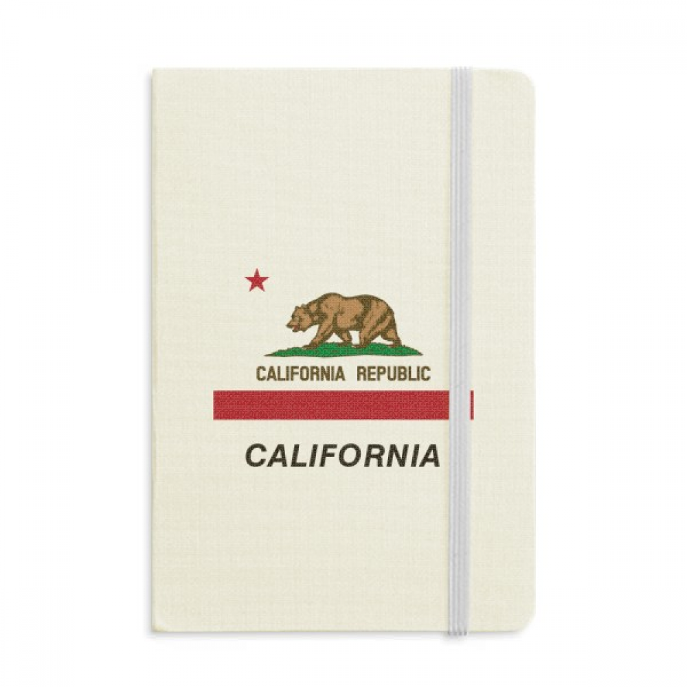 American State Flag Contour California Notebook Official Fabric Hard ...