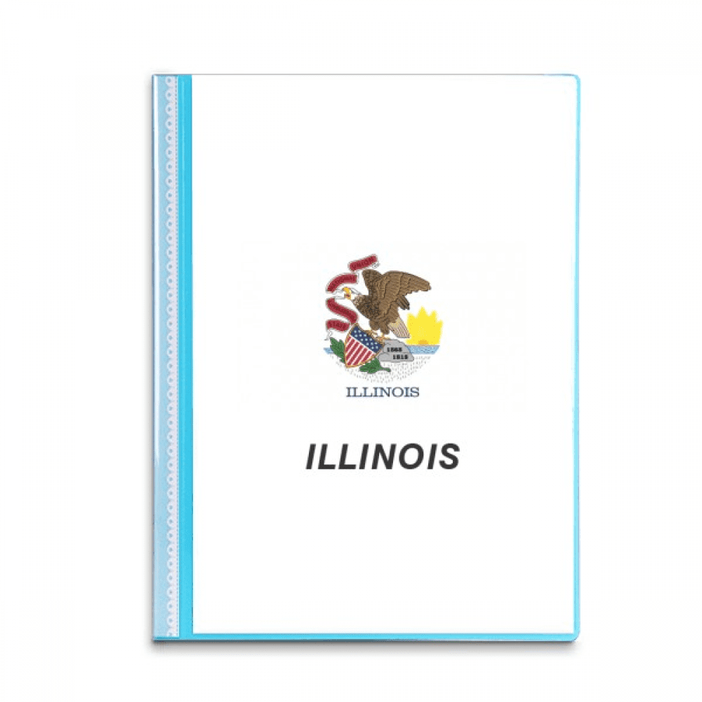 American State Flag Contour Illino Is Book Sheet Protectors Portfolio ...