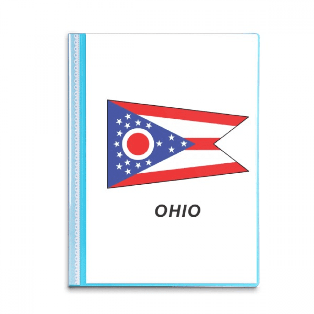 American State Flag Contour Ohio Book Sheet Protectors Portfolio Binder ...
