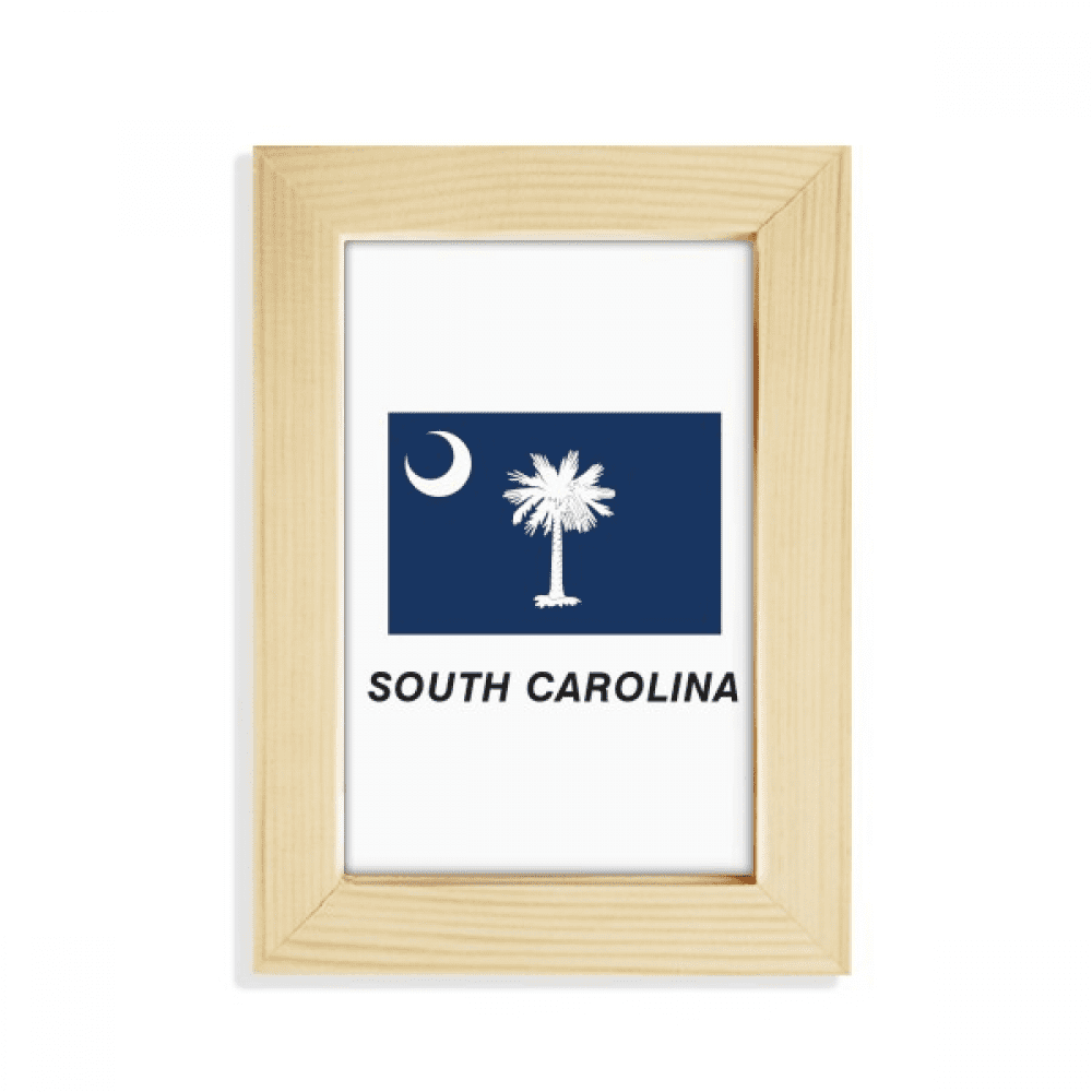 American State Flag Outline South Desktop Display Photo Frame Picture ...