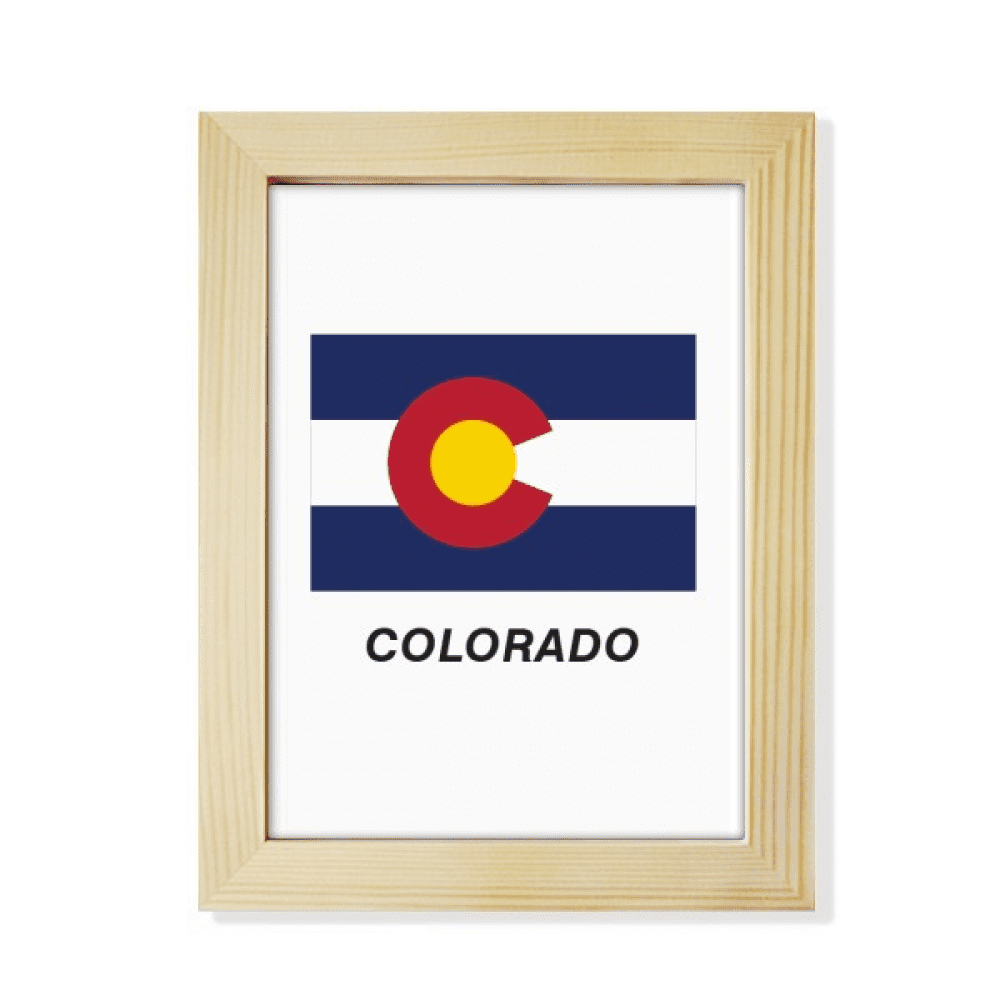 American State Flag Profile Colorado Desktop Adorn Photo Frame Display ...