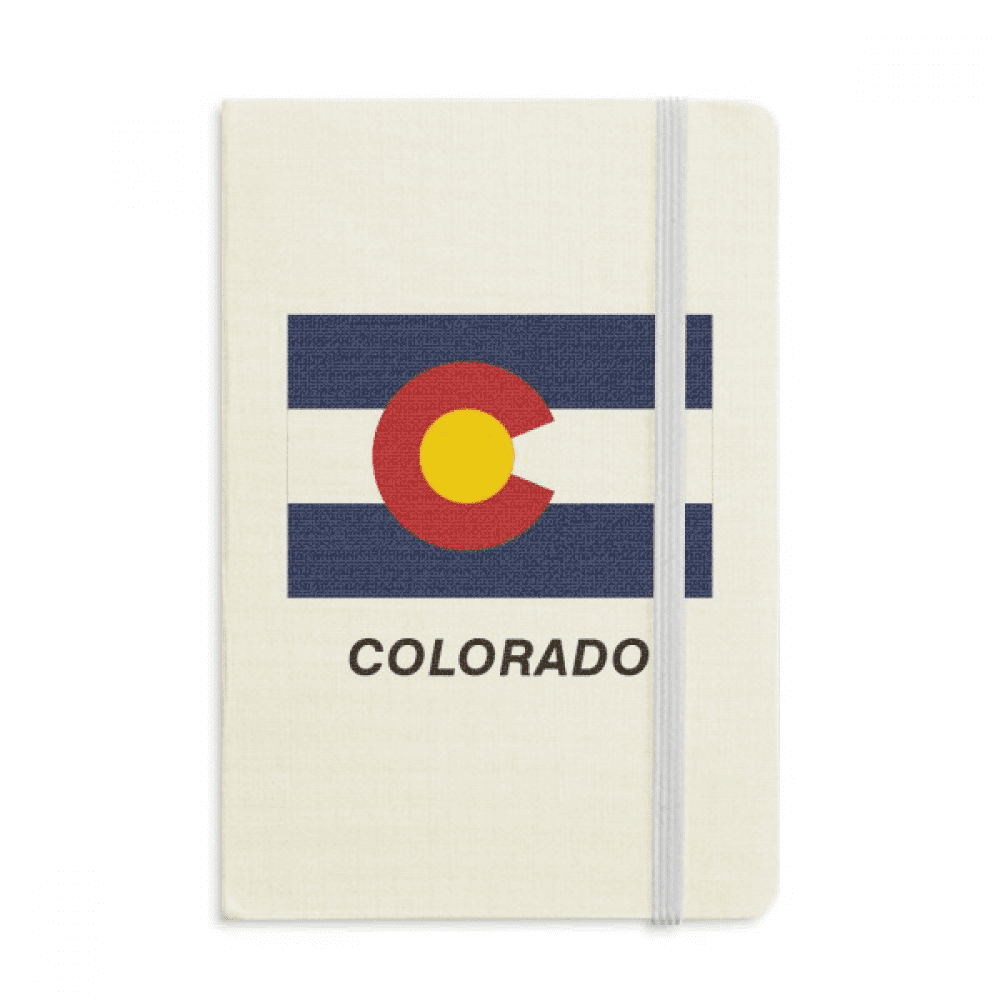 American State Flag Profile Colorado Notebook Official Fabric Hard ...