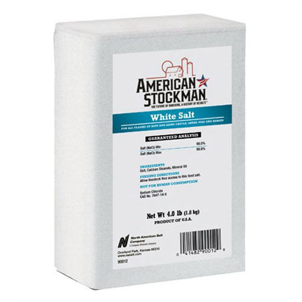 American Stockman 90012 Animal Products 4 lb. White Livestock Cattle ...