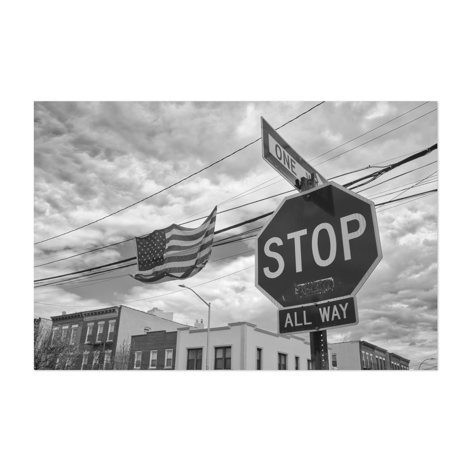American Stop Sign - Queens New York Photography Unframed Wall Art ...