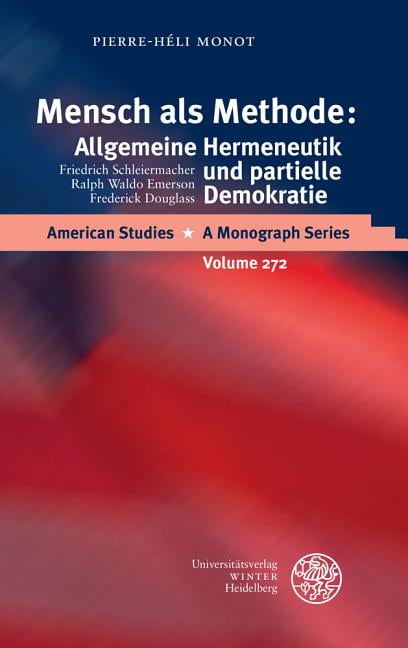 American Studies - A Monograph: Mensch ALS Methode : Allgemeine ...