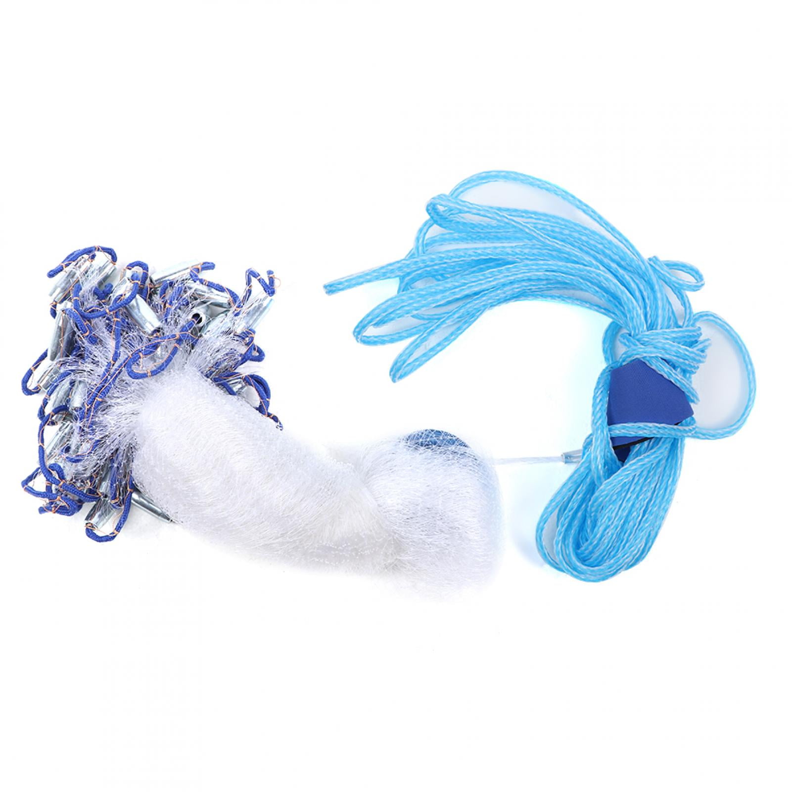 American Style 2.4m Nylon Monofilament Cast Net - Outdoor Hand Throw ...