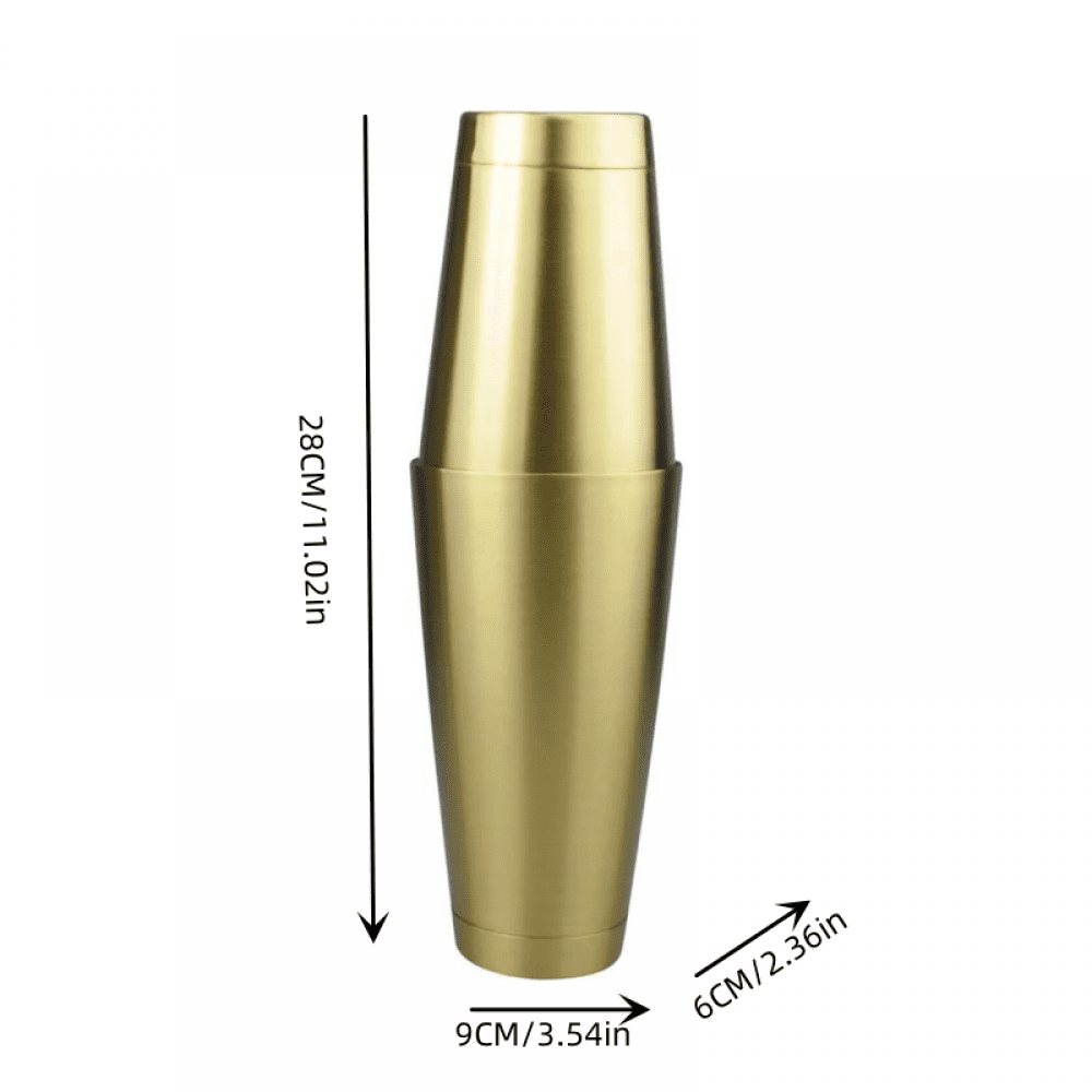 American Style Boston Shaker Cocktail Stainless Steel Shaker Cup Drink ...