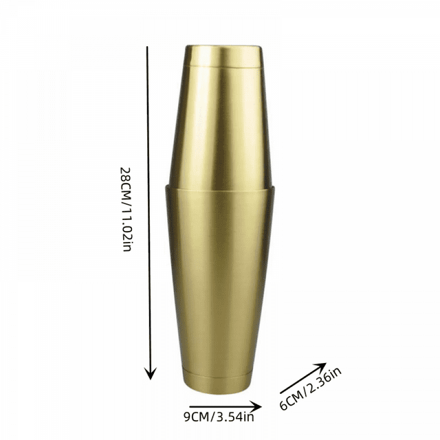 American Style Boston Shaker Cocktail Stainless Steel Shaker Cup Drink ...