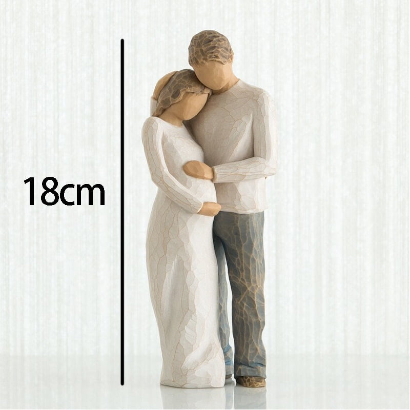 American Style Character Sculptures Family Ornaments Creative Resin ...
