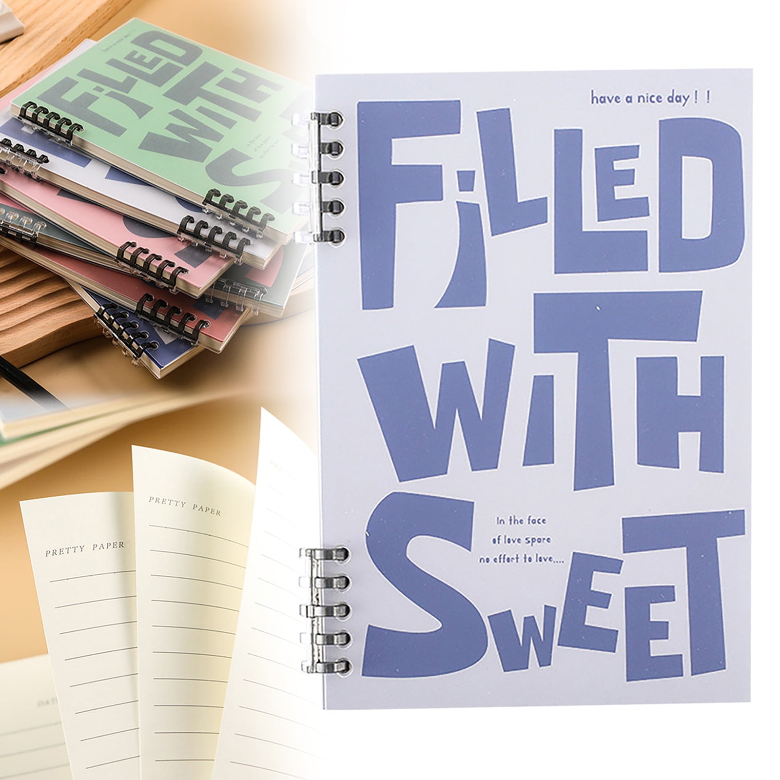 American Style Comfort Grip Coil A5 5 Hole Detachable Ring Notebook ...