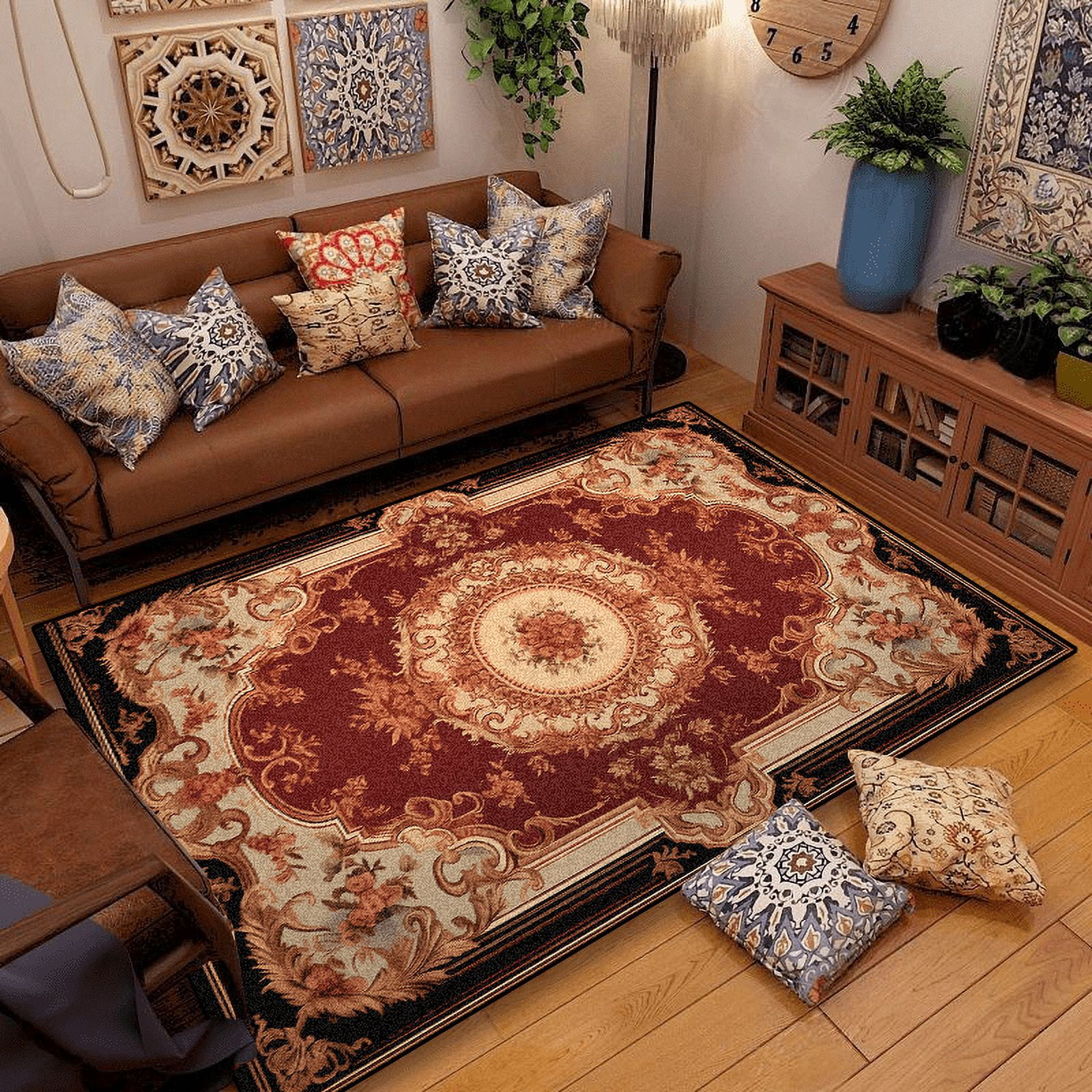 American Style Pastoral Carpets for Living Room ration Home Bedroom ...