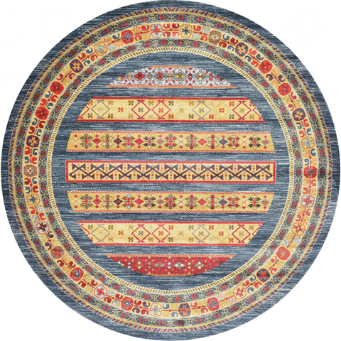 American Style Retro Round Carpet Lounge Rug Living Room Decoration ...