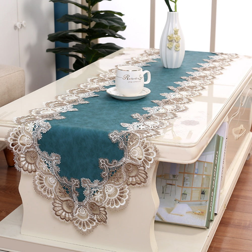 American Style Table Runner - Elegant PU Fabric, Waterproof and Oil ...