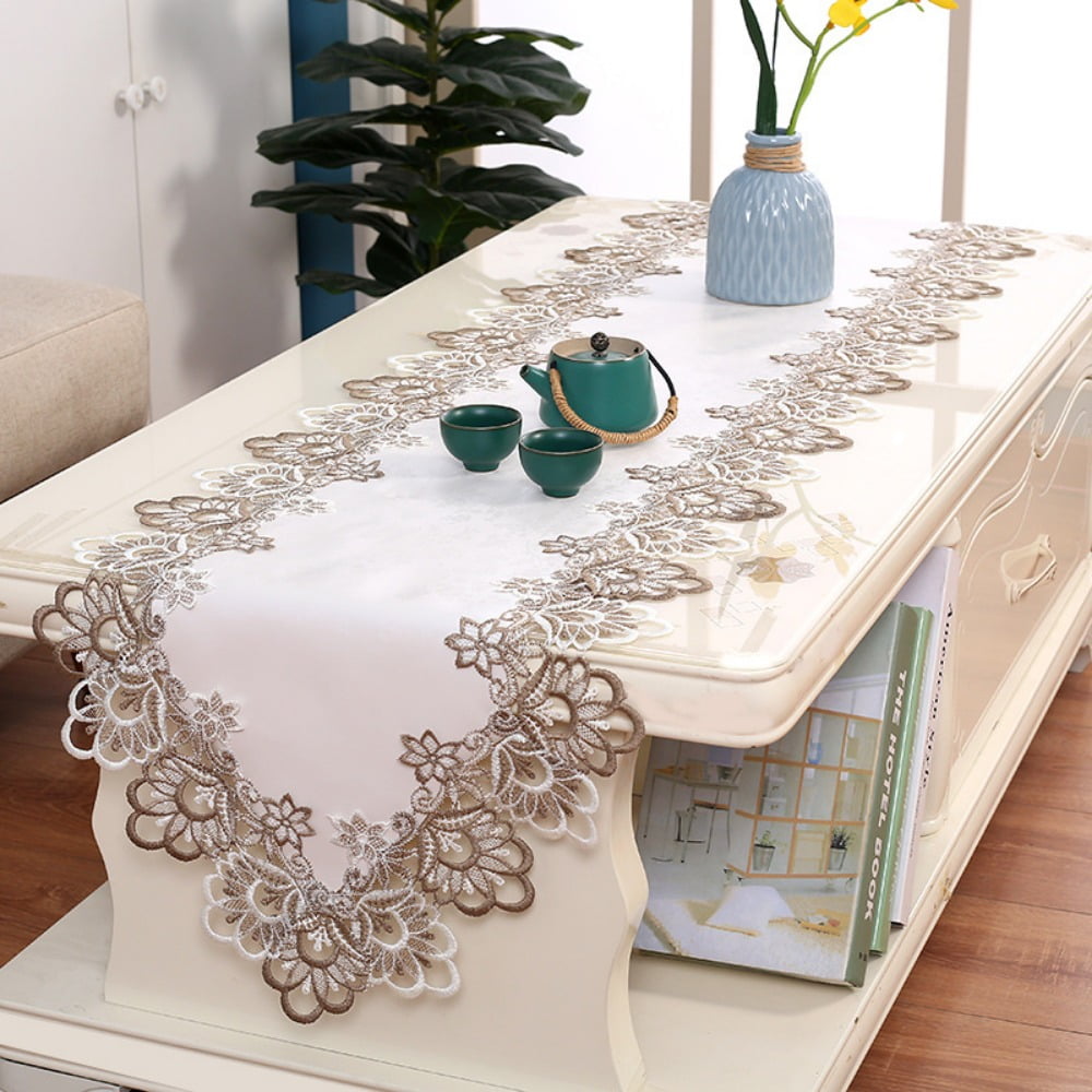 American Style Table Runner - Elegant PU Fabric, Waterproof and Oil ...