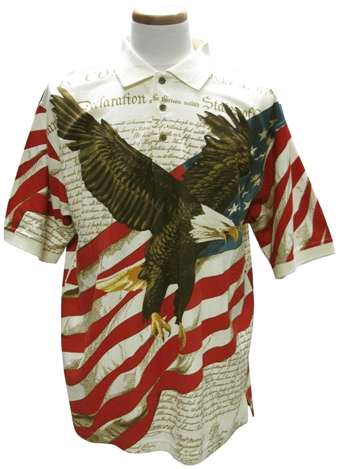 American Summer Flag Patriotic Eagle Shirt - Walmart.com