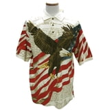 American Summer Flag Patriotic Eagle Shirt - Walmart.com