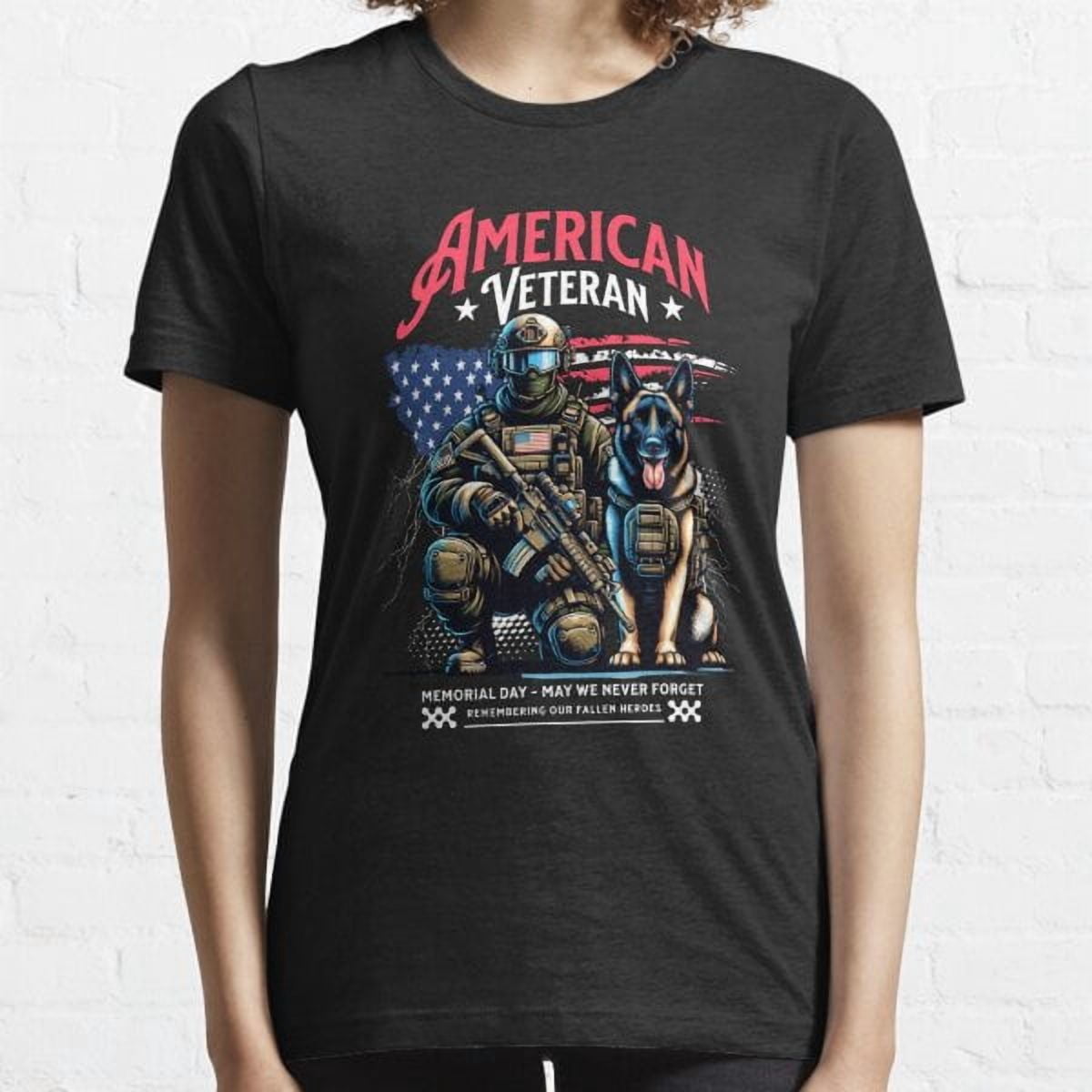 American T-shirt, American Flag Thank You Proud , Tee, Military ...
