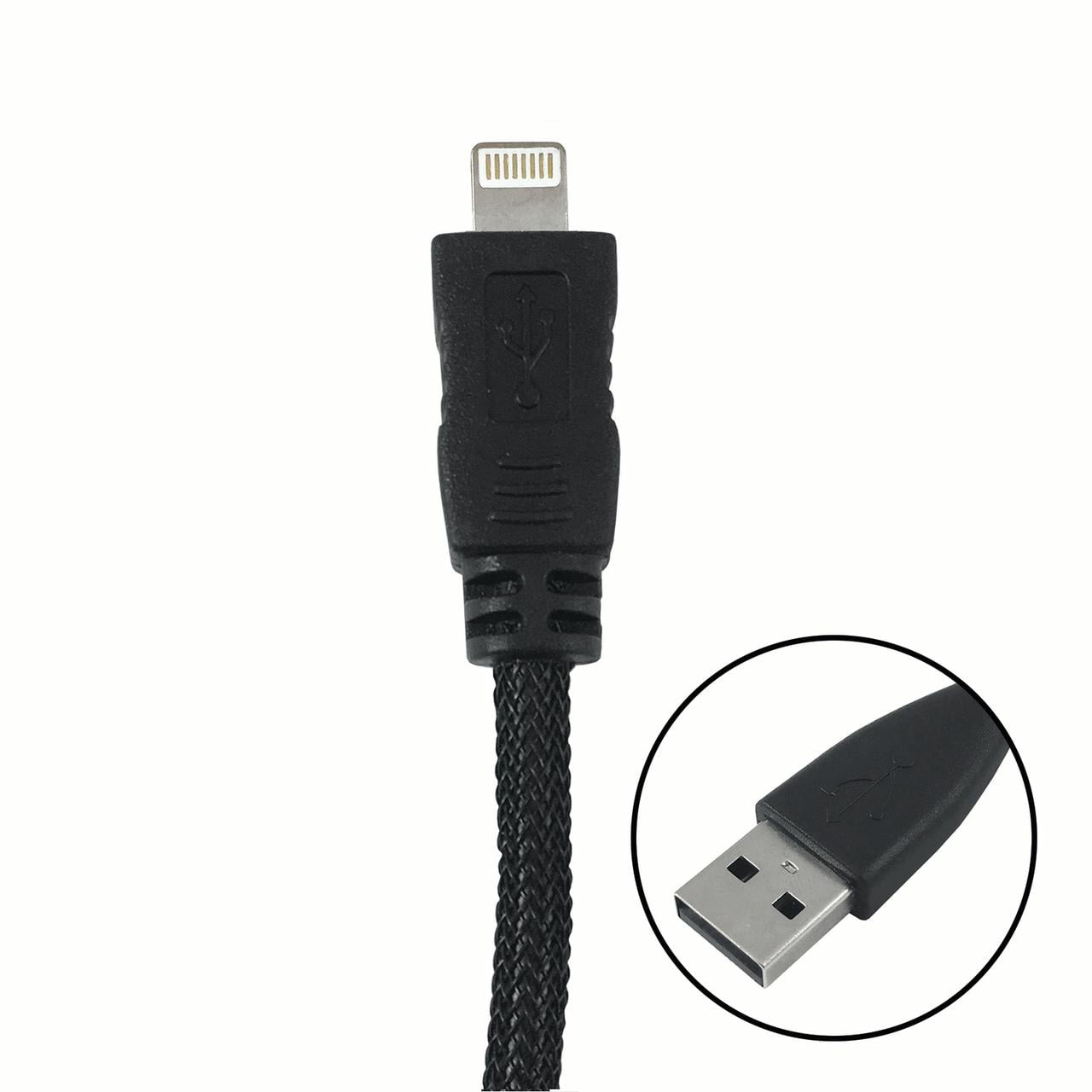 American Tack & Hardware 7231020 6 ft. Braided Lightning 8 Pin to USB A ...