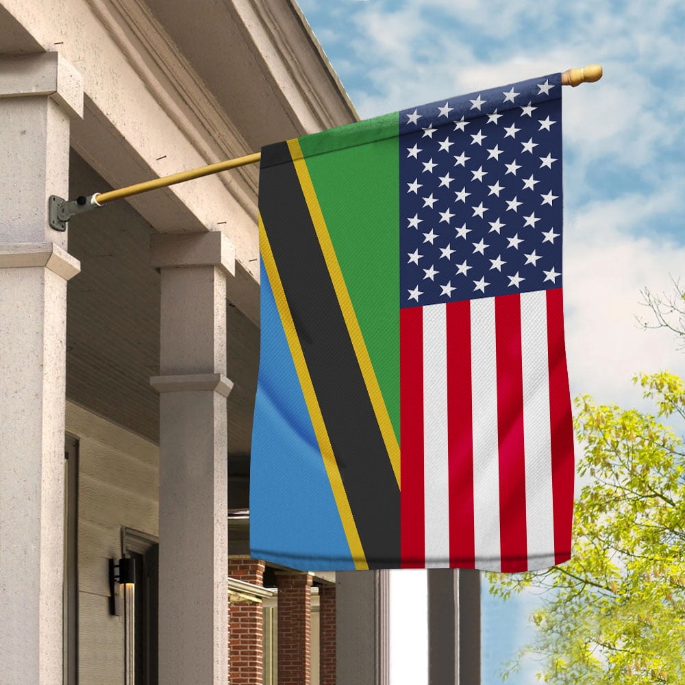 American Tanzania Flag Tanzanian Friendship U.S.A Memorial Day ...