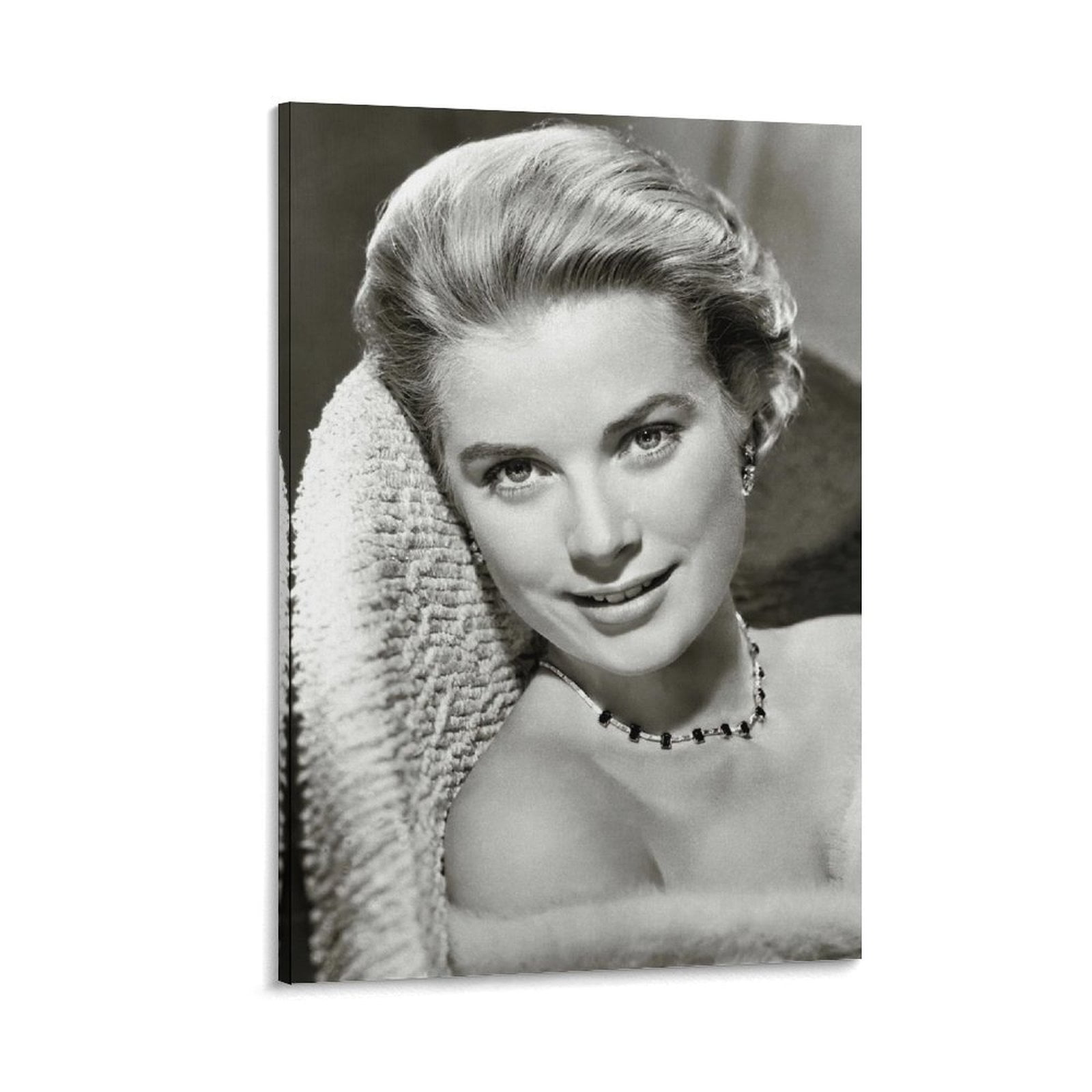 American Television Actresses Grace Kelly Black And White Retro Poster Canvas Poster Wall Art ...