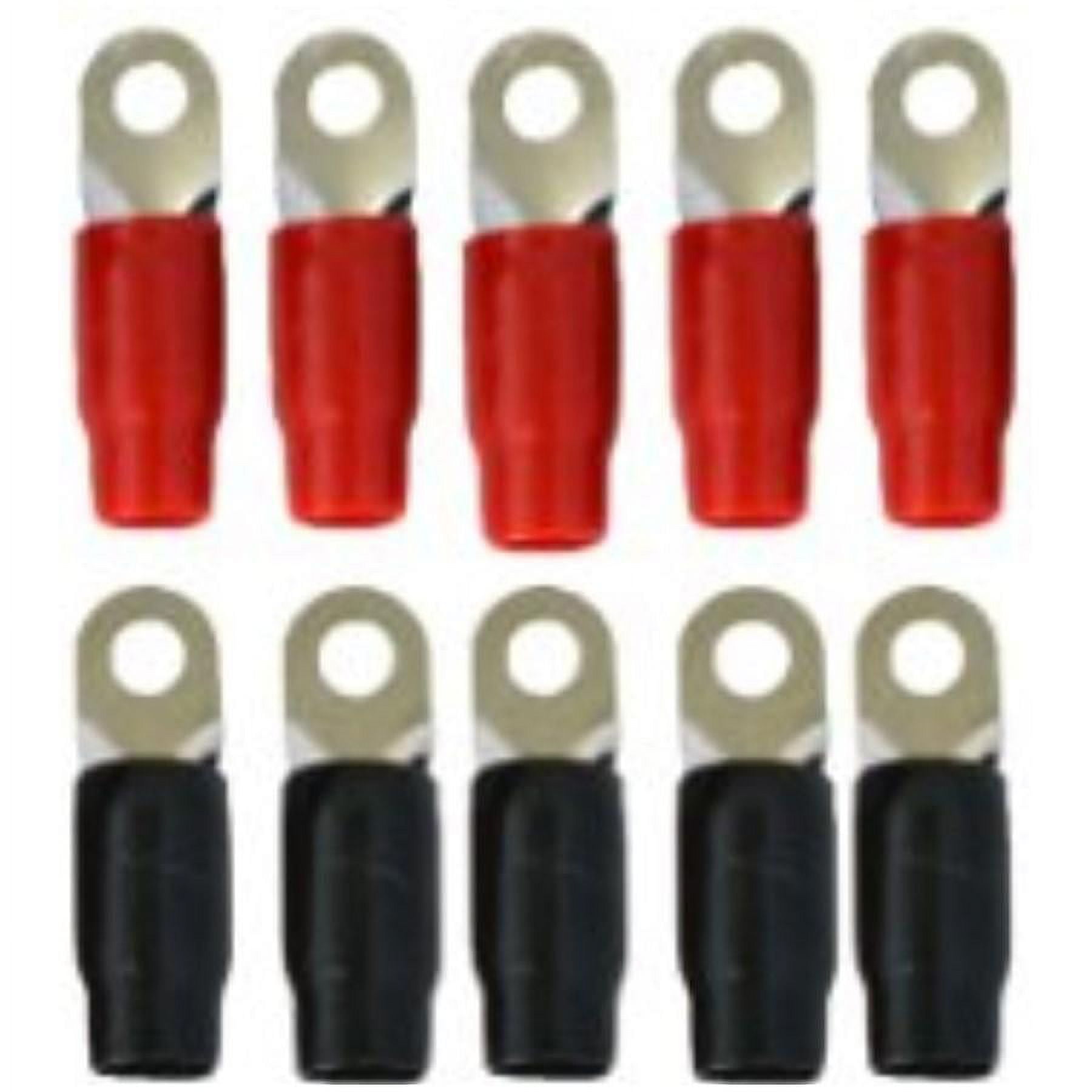 American Terminal 0 Gauge Ring Terminal 10 Pack 5/16" 1/0 AWG Wire ...