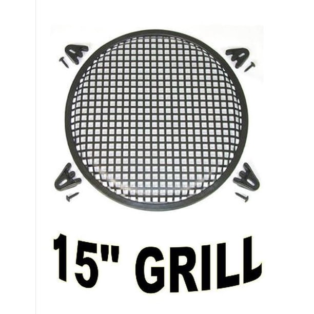 American Terminal 1 Pair 15" Subwoofer Mid-range Metal Mesh Waffle ...