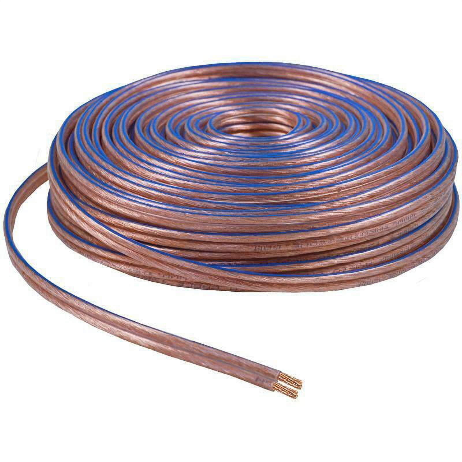 American Terminal Clear Flex 100 Feet True 16 Gauge AWG Speaker Cable ...