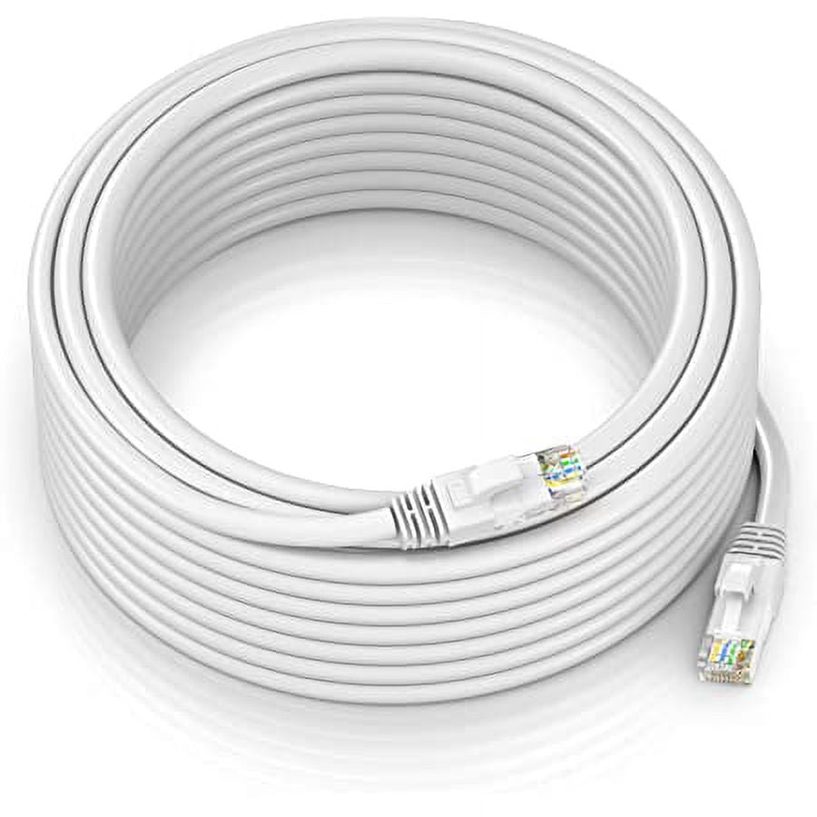 American Terminal EPC100WH 100' Cat6 patch cableCat6a Ethernet network ...