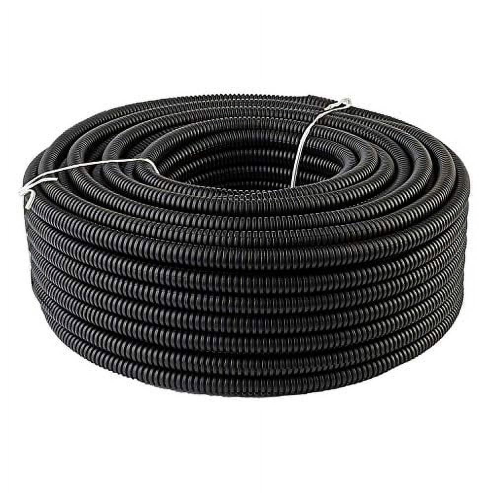 American Terminal 100' Black 1/4" Split Loom Split Wire Loom Conduit ...