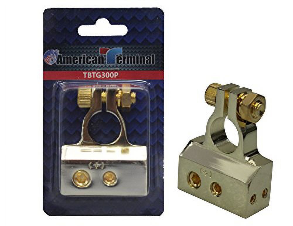 American Terminal TBTG-300P 4/8/10 Gauge AWG Positive Chrome Battery ...
