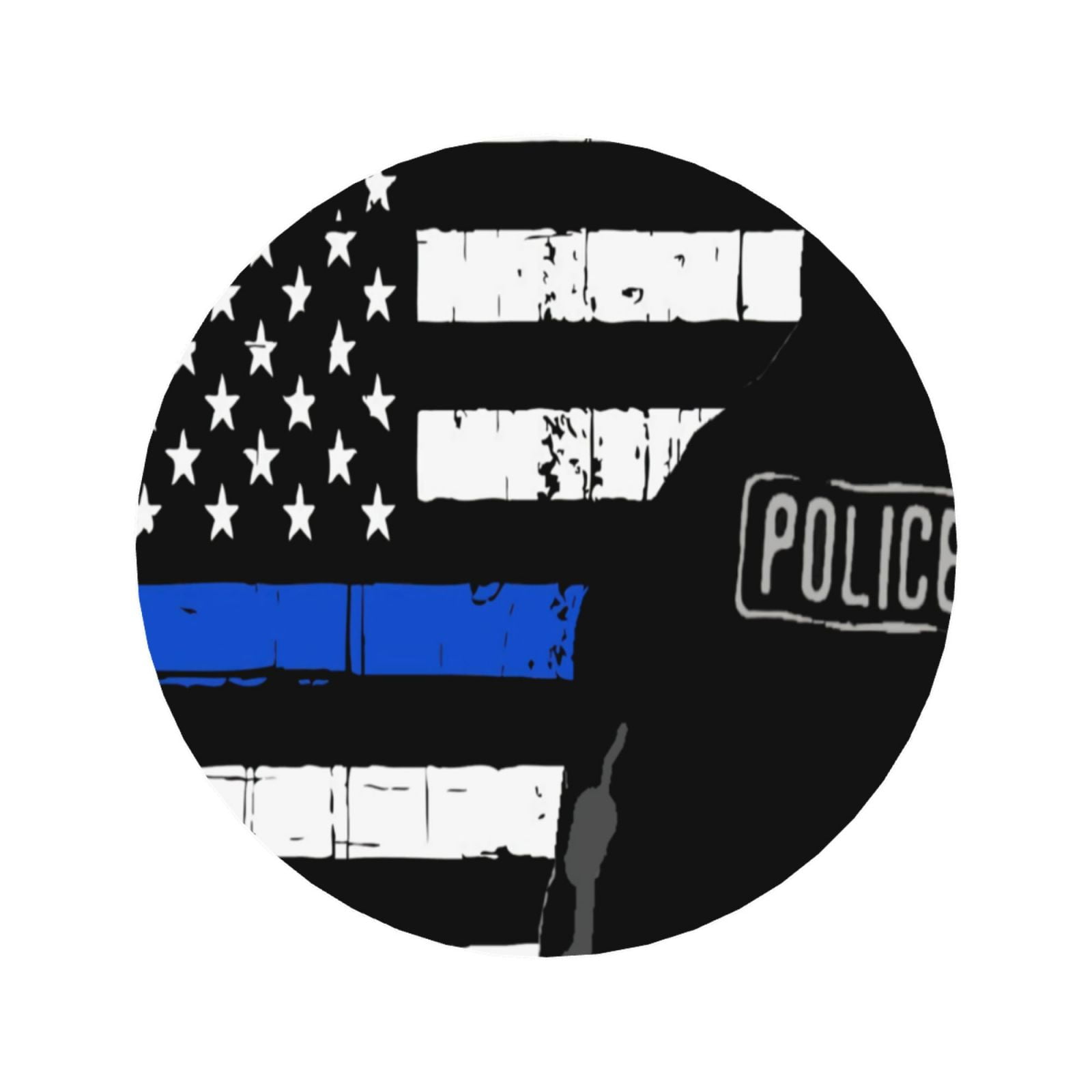 American Thin Blue Line Flag Police Fridge Magnets, Acrylic Magnetic ...