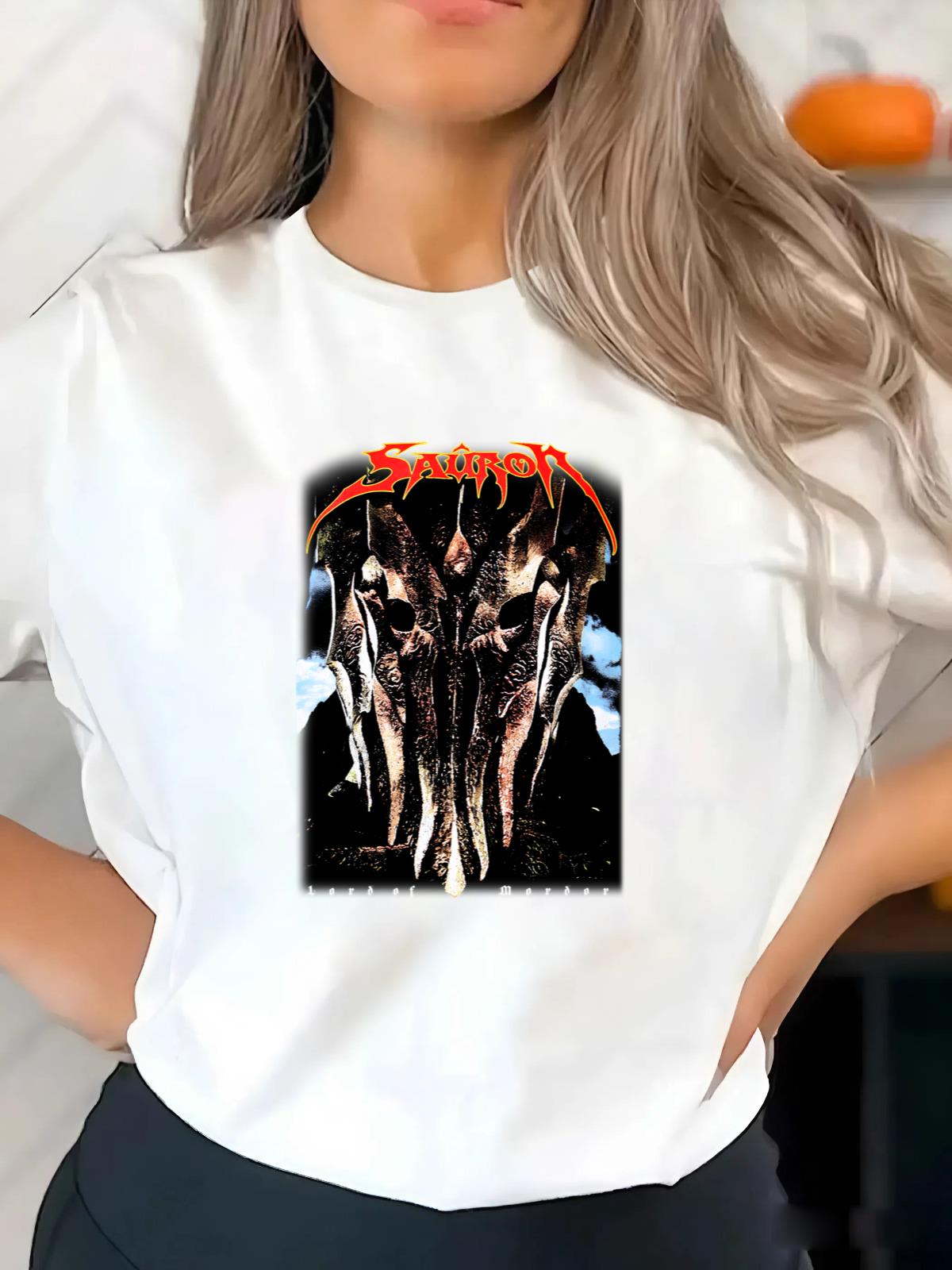 American Thrift Lord Of The Rings Sauron Vintage Heavyweight T-Shirt ...