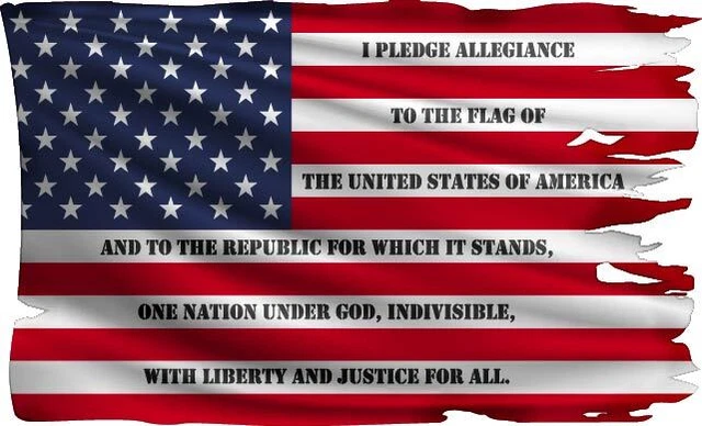 American Torn Flag Pledge Patriotic Sticker Decal Laptop Wall Car Phone ...