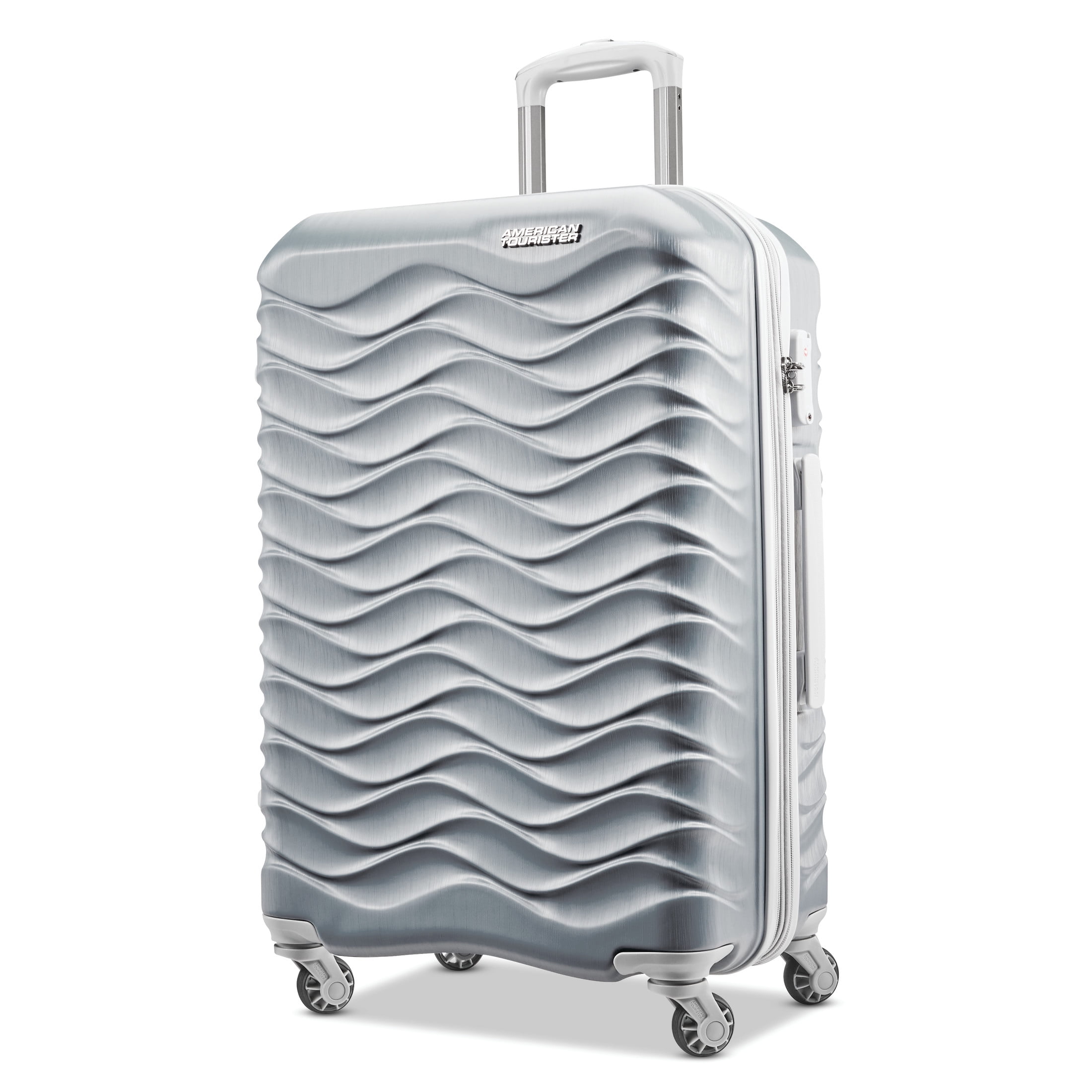 American Tourister Pirouette NXT Hardside Large Checked Luggage with ...
